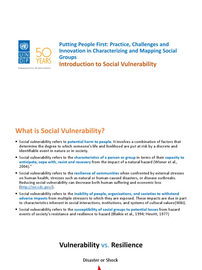 Social Vulnerability Insights | PDF | Psychological Resilience ...