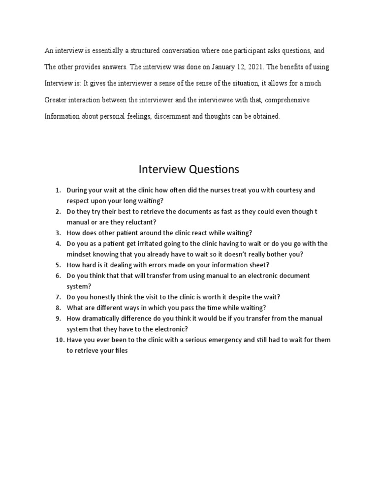 Structured Conversation Provides Insights | PDF