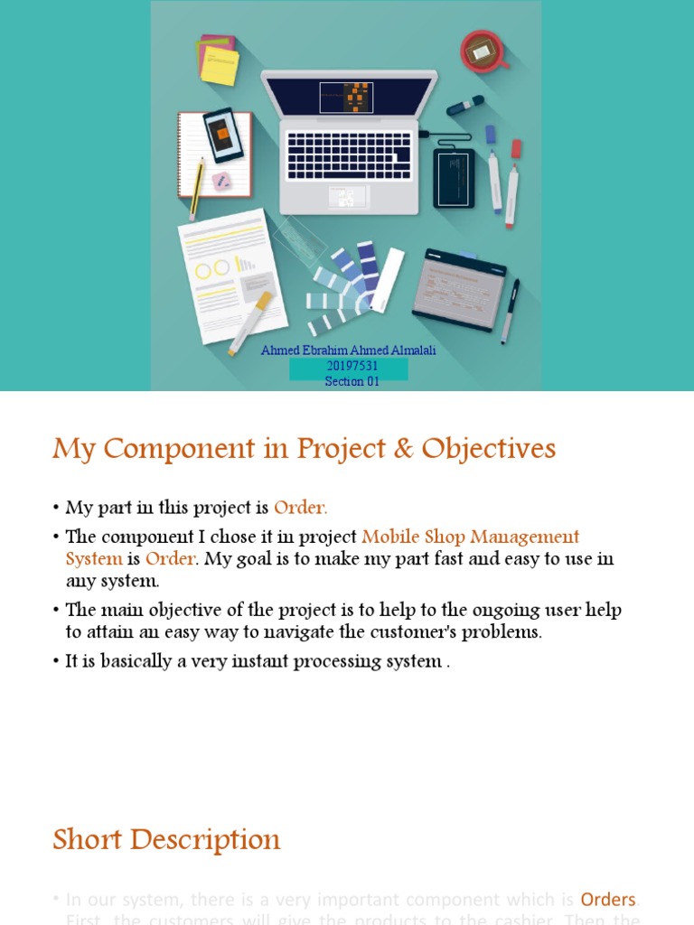 Mobile Shop Management System (Order) Presentation | PDF