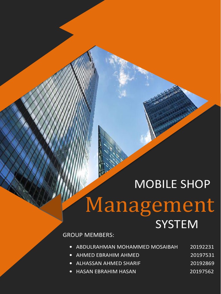 Mobile Shop Management System Final | PDF | Receipt | Barcode