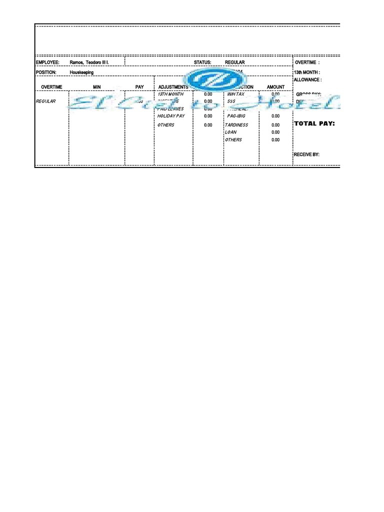 DepEd Payslip Sample Format | PDF