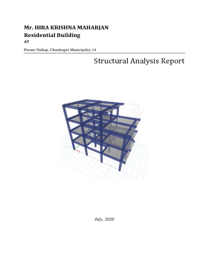 Final Report - MR - Hari Krishna Maharjan | PDF | Structural Analysis | Concrete
