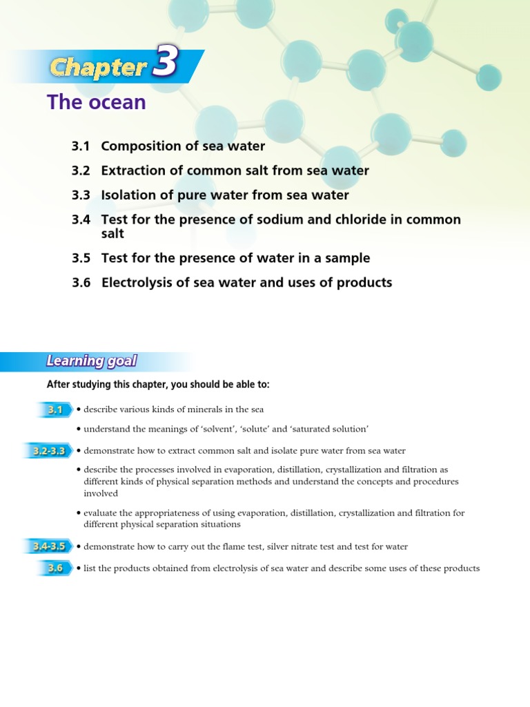 The Ocean: Learning Goal | PDF | Filtration | Solution