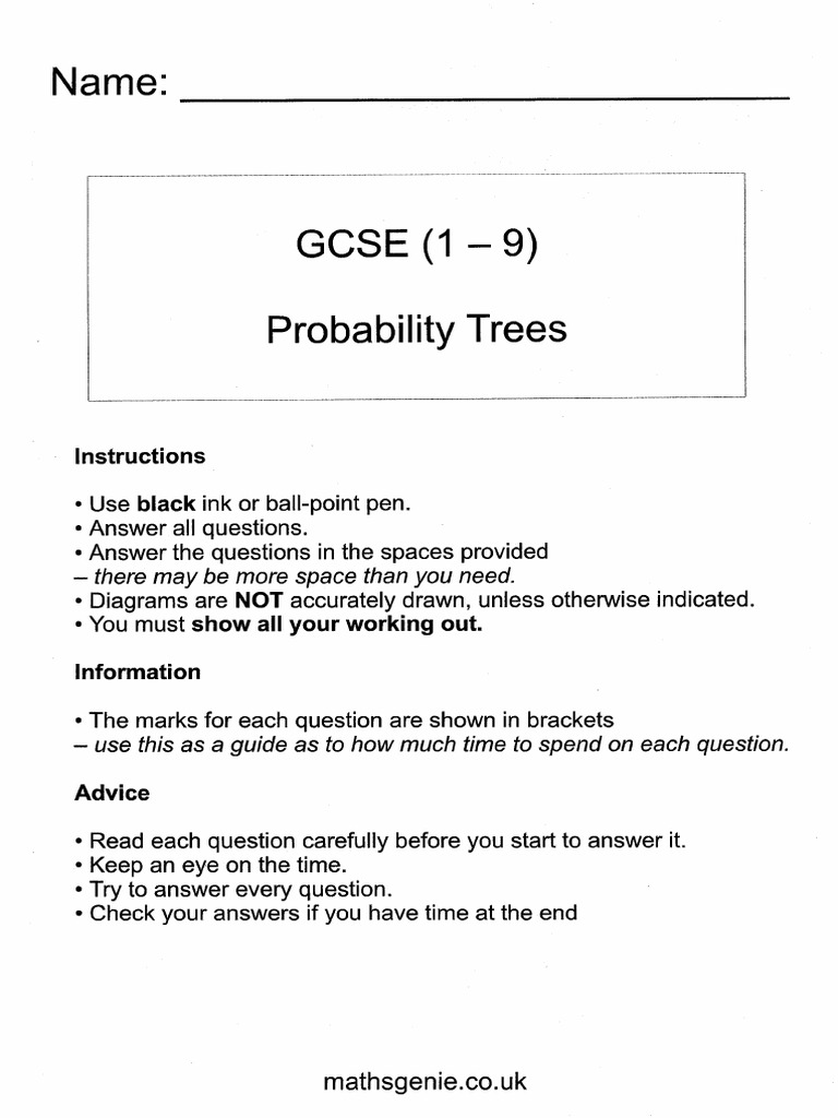 Grade 5 Probability Solutions | PDF