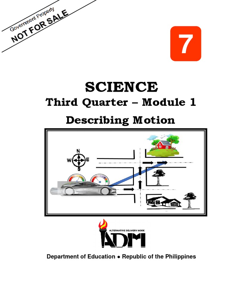 Science: Third Quarter - Module 1 Describing Motion | PDF | Speed ...