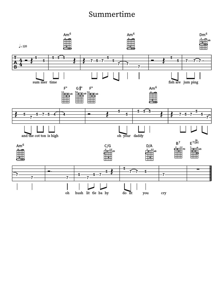 Summertime Melody | PDF