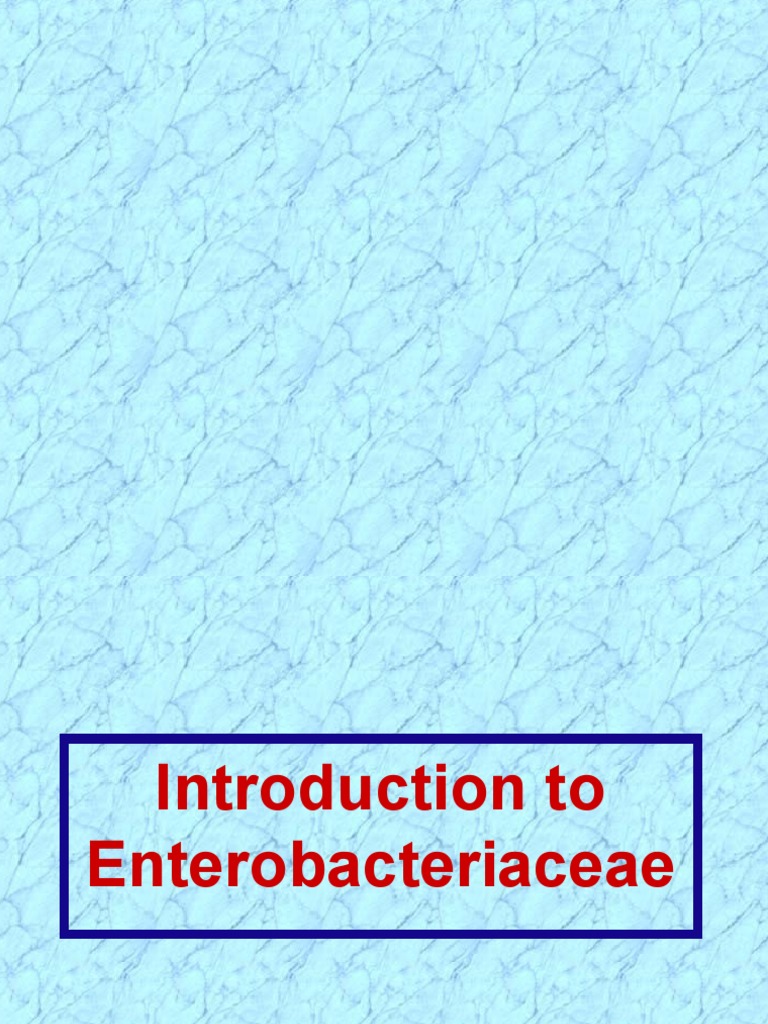 10 - Introduction To Enterobacteriaceae | PDF | Lipopolysaccharide ...