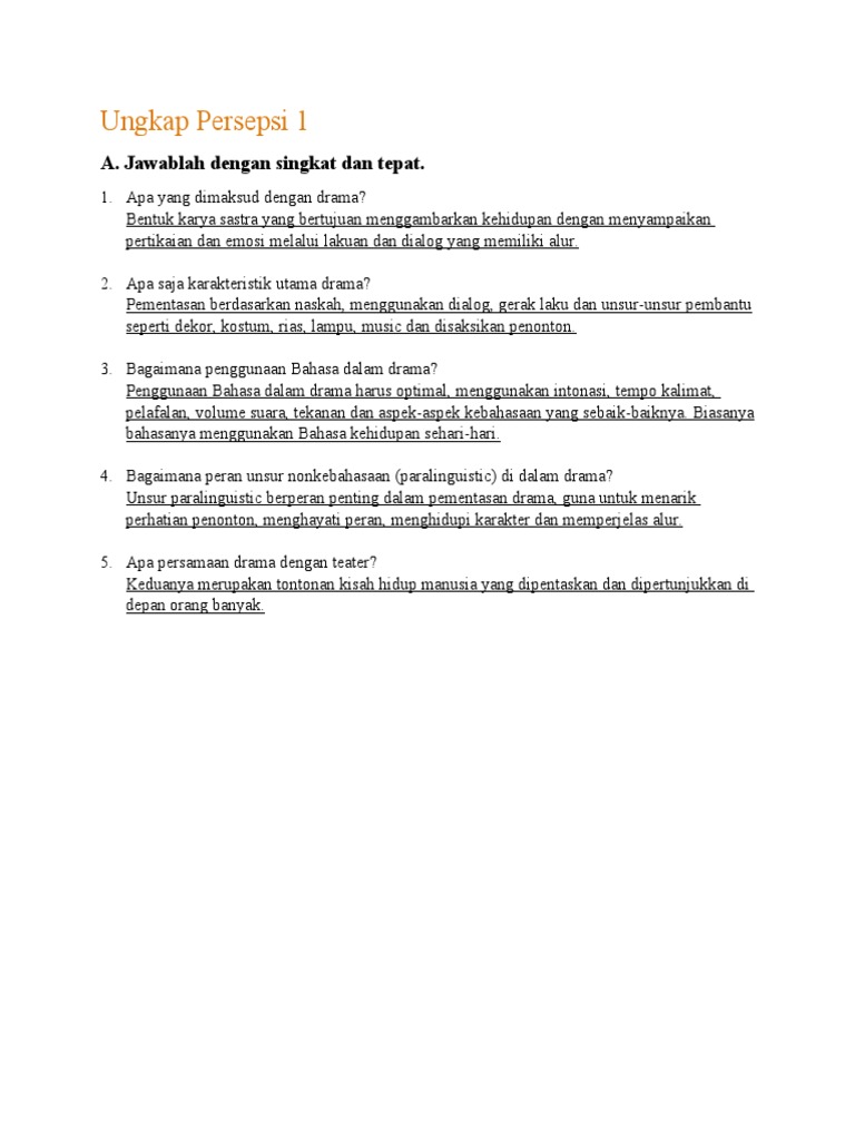 Ungkap Persepsi 1 Tehe | PDF