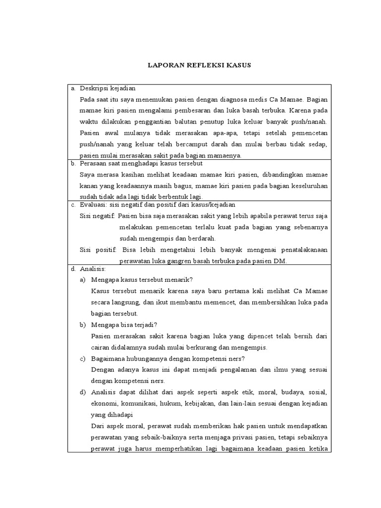 Refleksi Kasus KMB | PDF