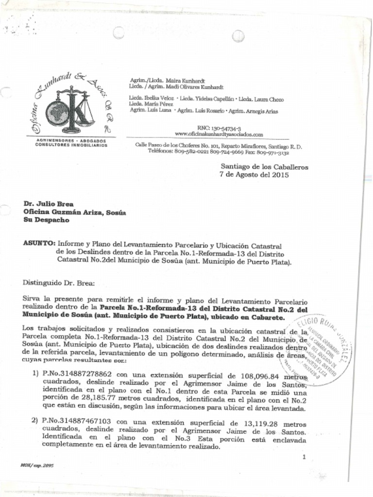 Ariza Guzman Levantamiento Parcelario | PDF