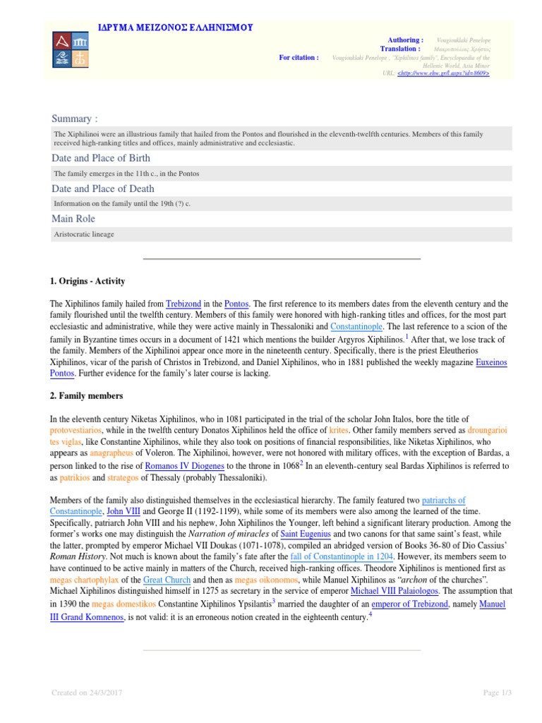 1704 Document | PDF | Byzantine Empire | Titles