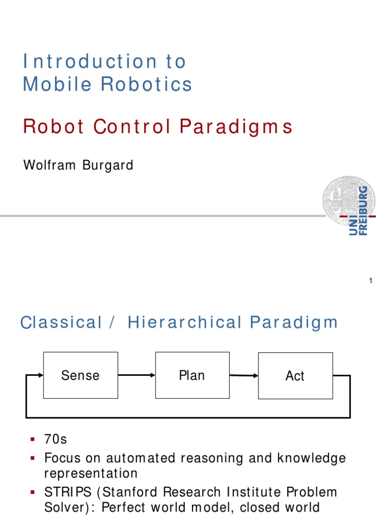 Introduction To Mobile Robotics: Robot Control Paradigms | PDF | Force ...