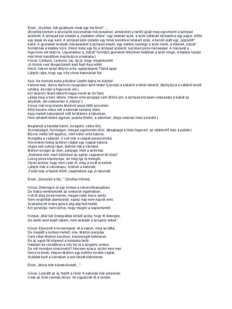 Márton Verses Mese | PDF