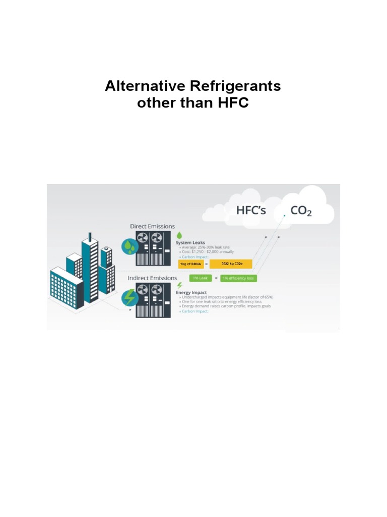 Introduction To Alternative Refrigerants Other Than HFC | PDF | Carbon ...