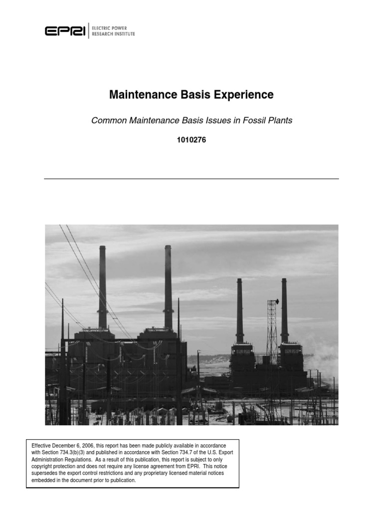 Maintenance Basis Experience 3 | PDF | Reliability Engineering | Science