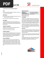 TDS Conplast Crystalline India4 | PDF | Concrete | Water