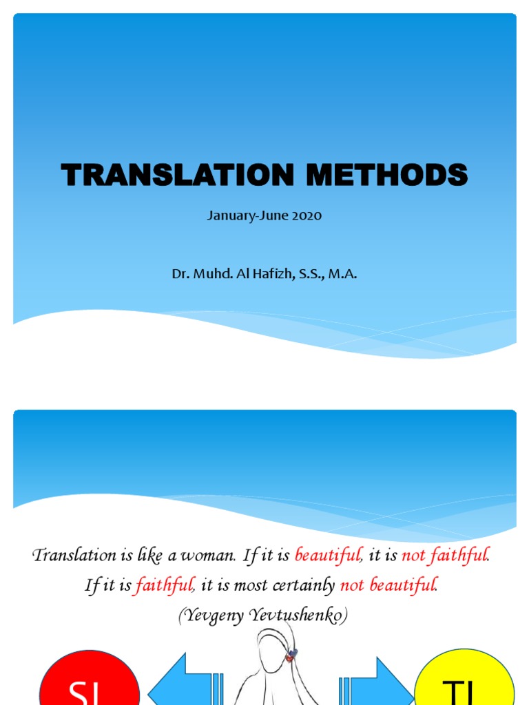 Presentation Translation Method | PDF | Translations | Word