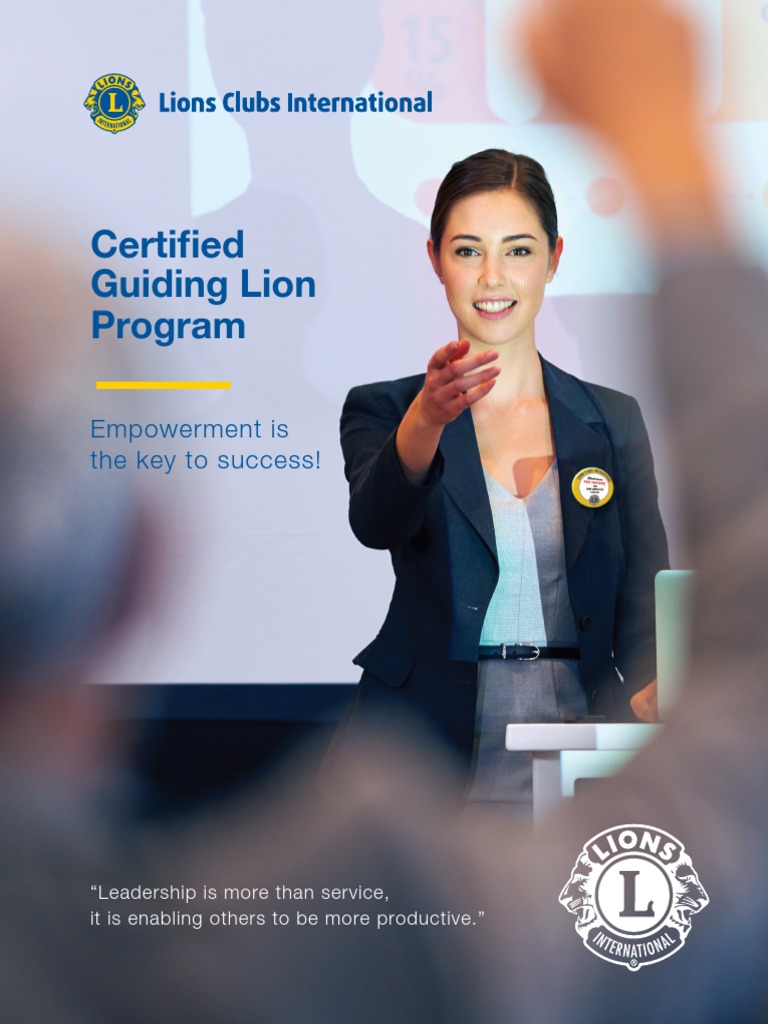 Certified Guiding Lion Program | PDF | Mentorship | Leadership
