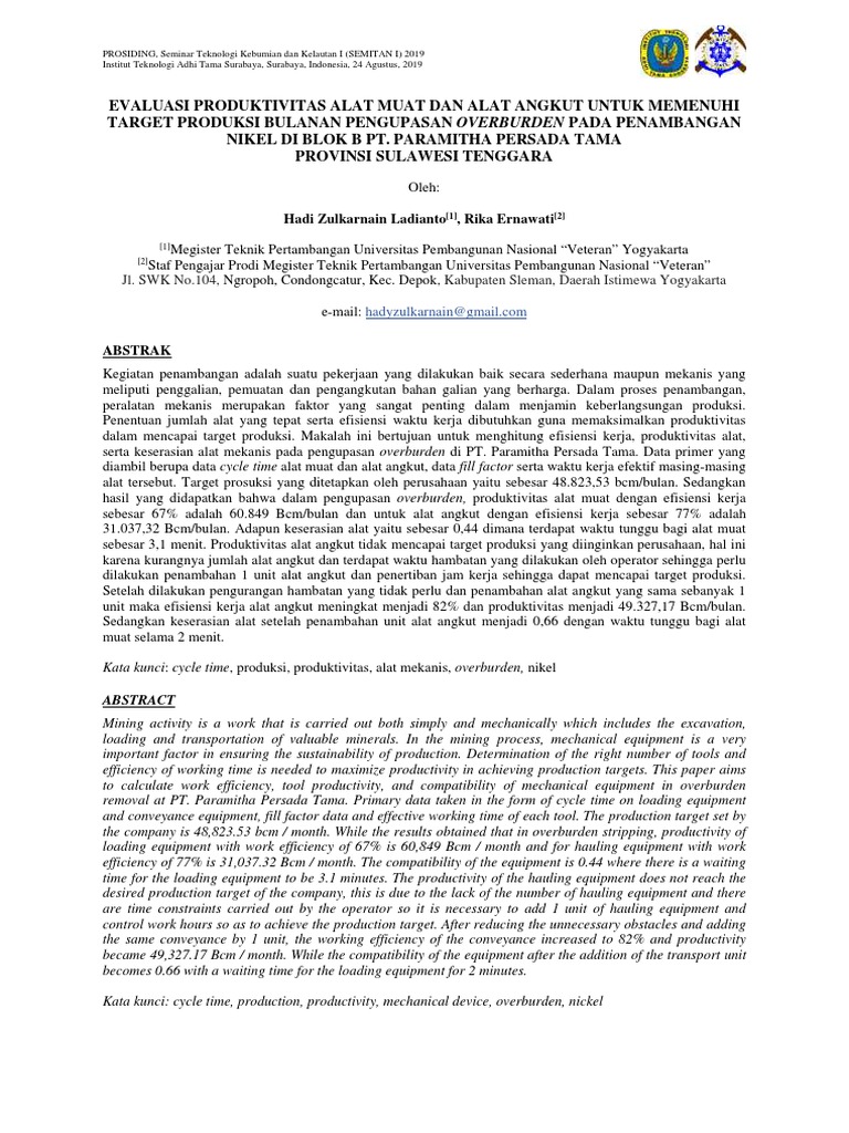 Alat Gali Muat Angkut | PDF