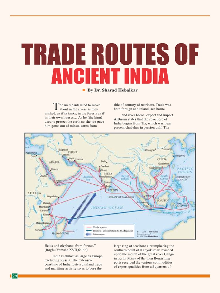 Trade Routes of Ancient India | PDF