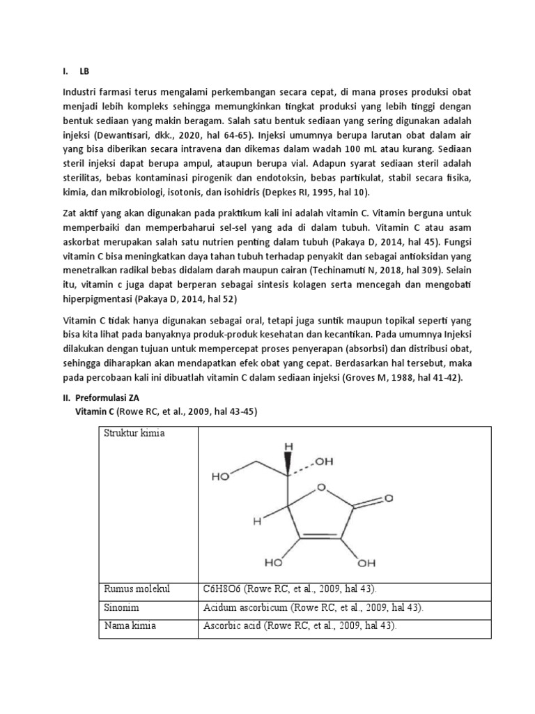 Injeksi Vit C | PDF