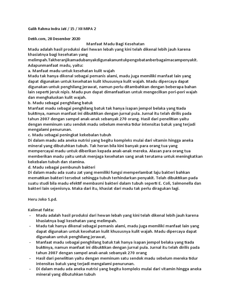 Fakta Opini Artikel | PDF