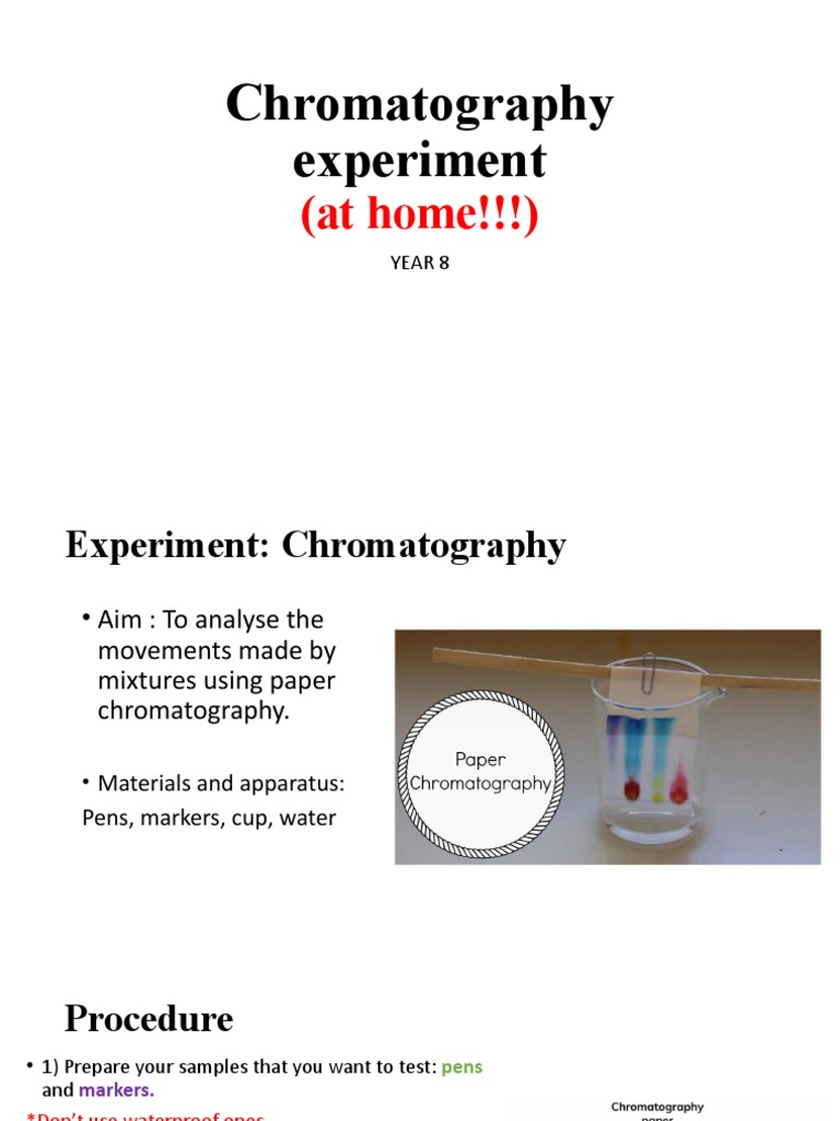 Home Paper Chromatography Experiment | PDF | Art