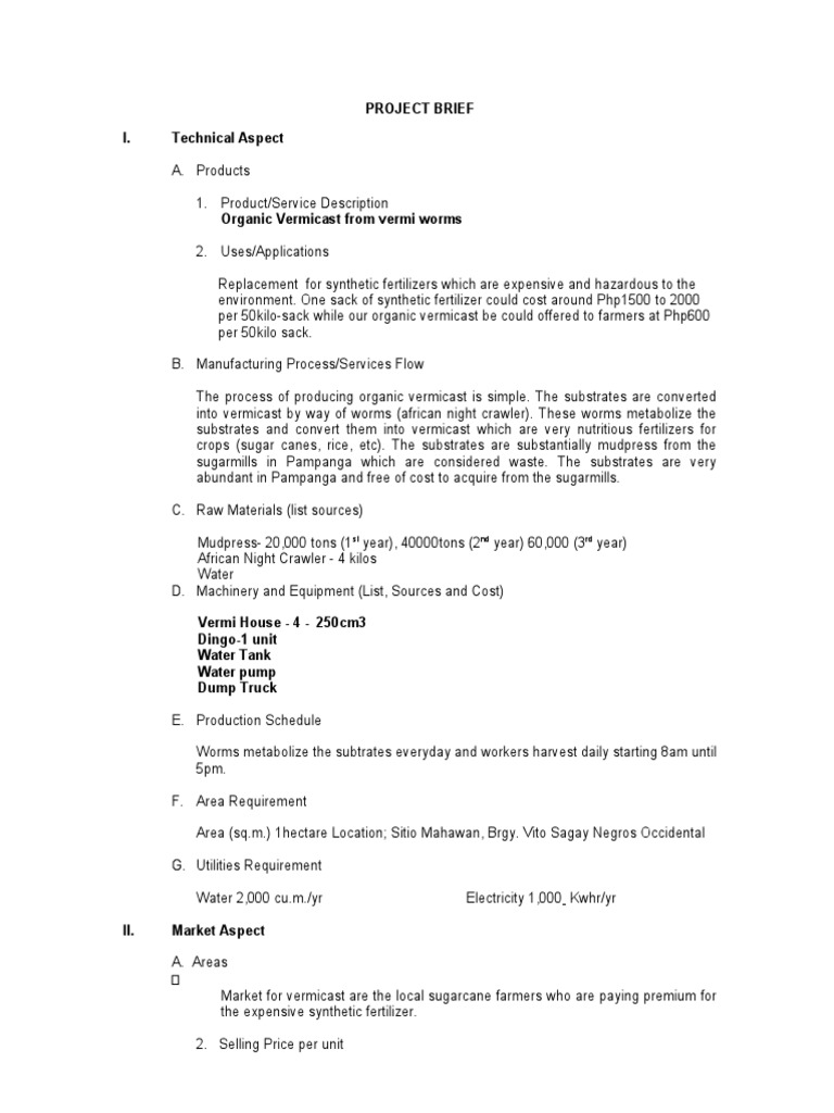 Project Brief I. Technical Aspect: ST ND RD | PDF | Sugarcane | Fertiliser