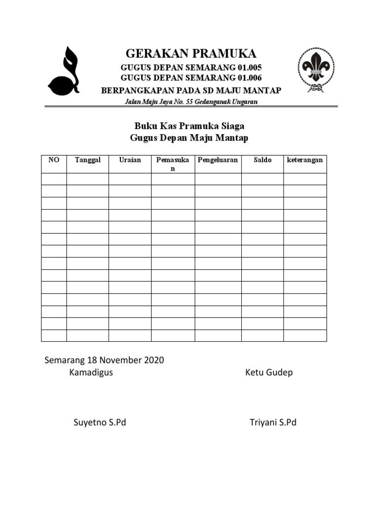 Contoh Buku Iuran Siaga | PDF
