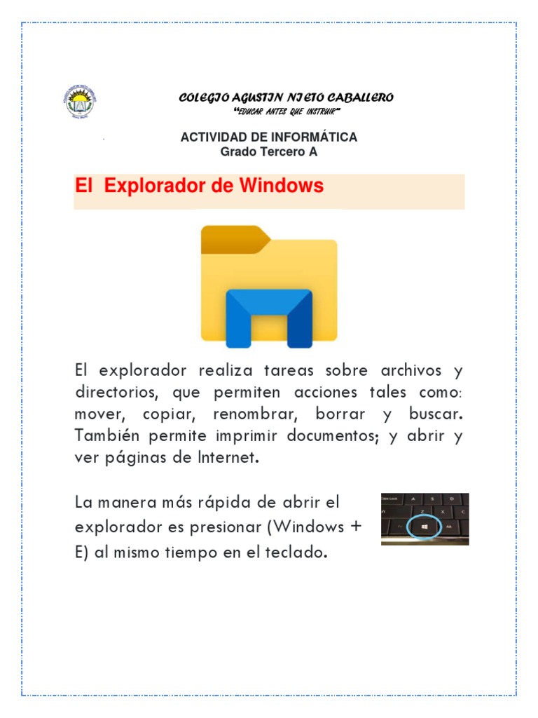 Explorador de Windows1 | PDF | Crecimiento personal y profesional