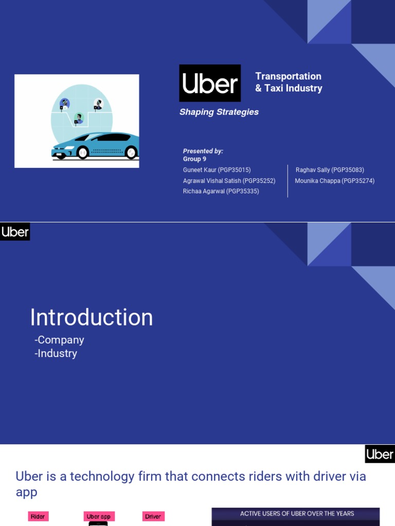 Shaping Strategies for Transportation & Taxi Industry Disruption: An ...
