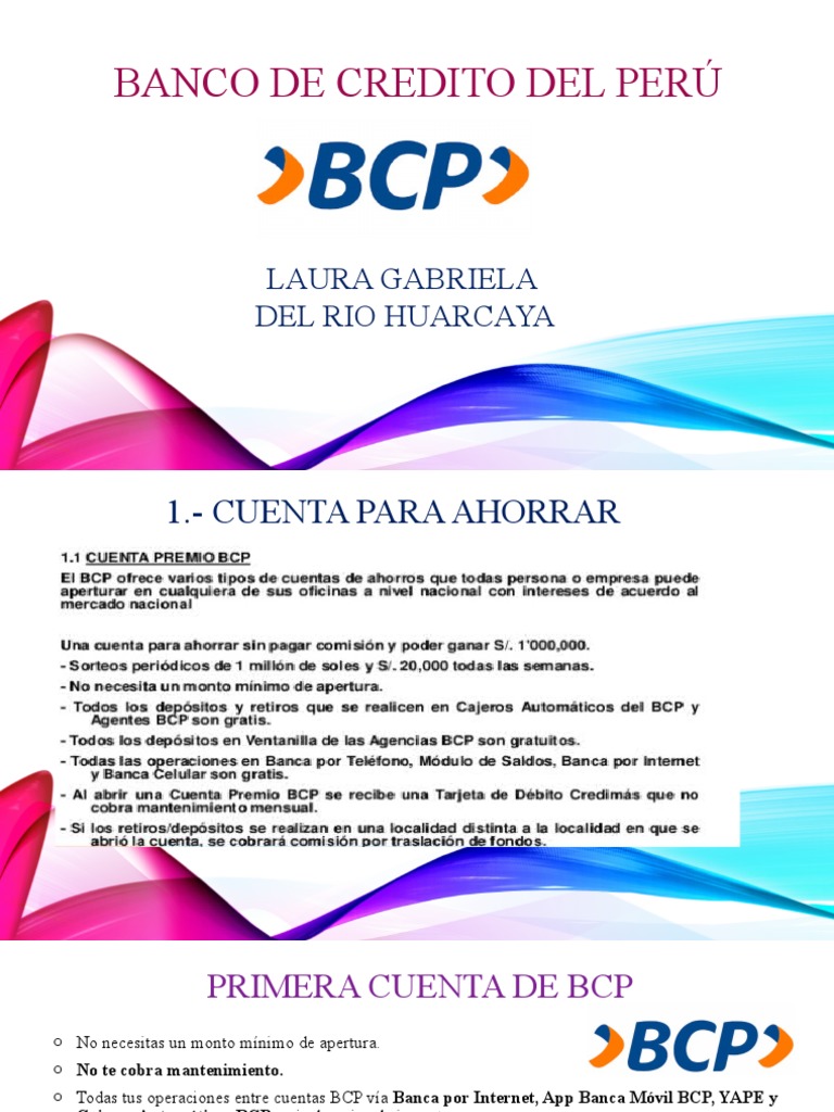 Banco de Credito Del Perú | PDF | Bancos | Interés