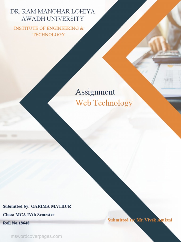 Cover Page Template - 1 | PDF