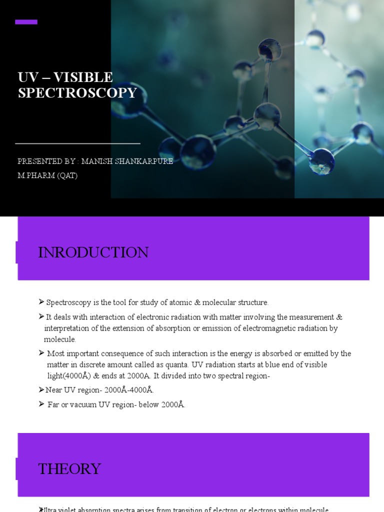 Uv - Visible Spectros | PDF | Spectroscopy | Emission Spectrum