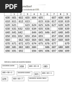 Cuadro de Numeros Del 100 Al 199 | PDF