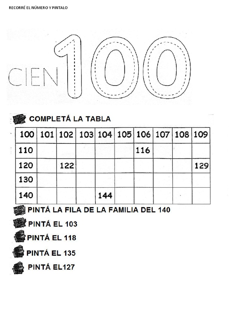 Cuadernillo De Numeros De 100 En 100 Hasta El 1000 Segundo, 41% OFF