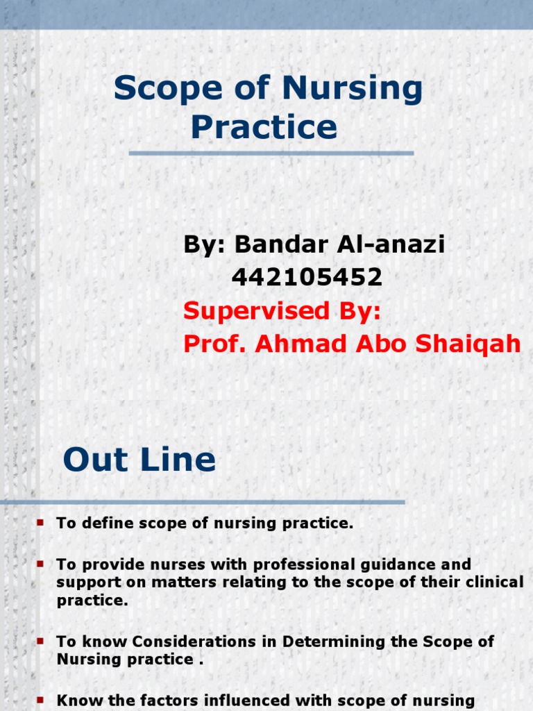 Scope of Nursing Practice 2 | PDF | Nursing | Autonomy