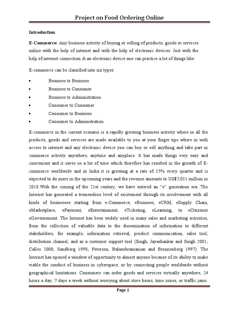 Streamlining the Online Food Ordering Experience: A Study of Factors ...