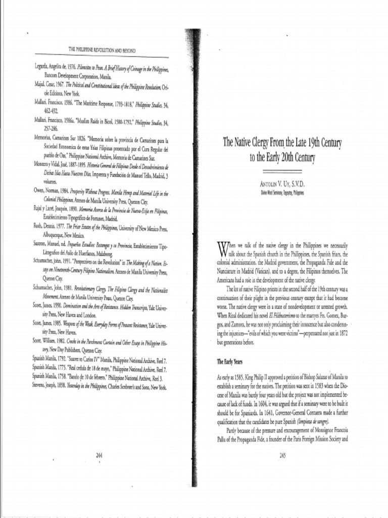 Uy Native Clergy 19 Th Century