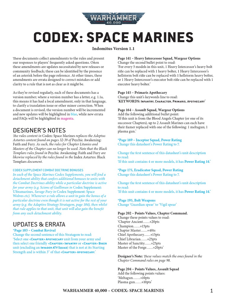 Codex - Space Marines | PDF | Armed Conflict | Leisure