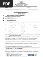 Summative Math 4 TH Quarter 2nd | PDF | Area | Volume