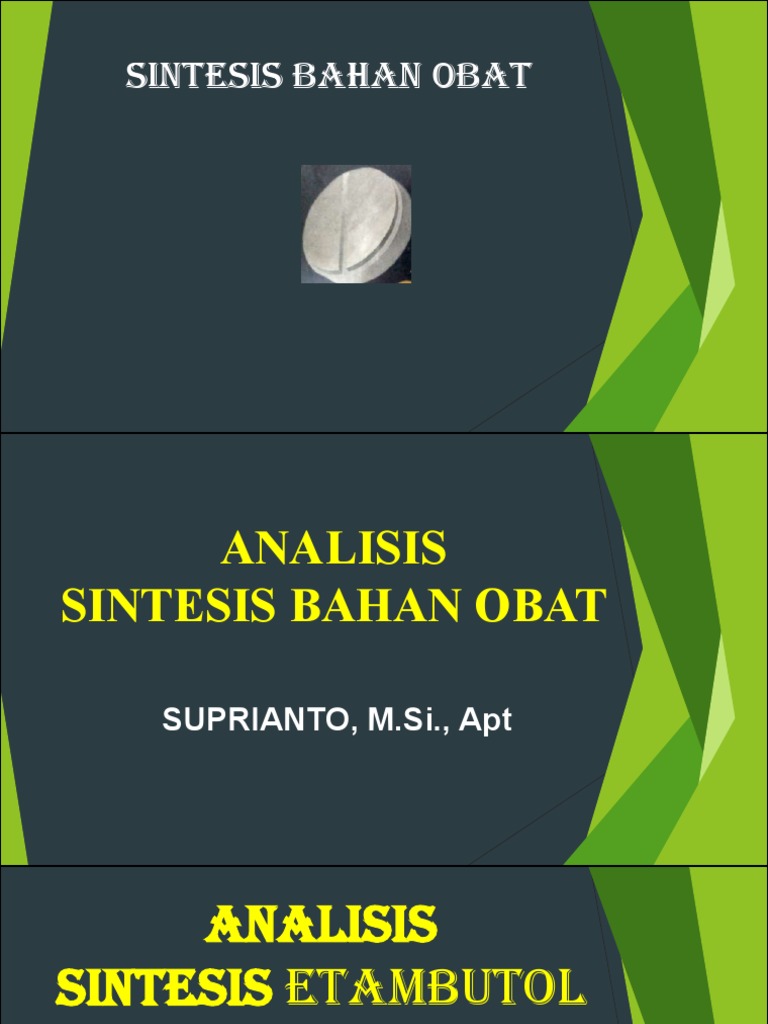 Analisi Sintesis Bahan Obat | PDF