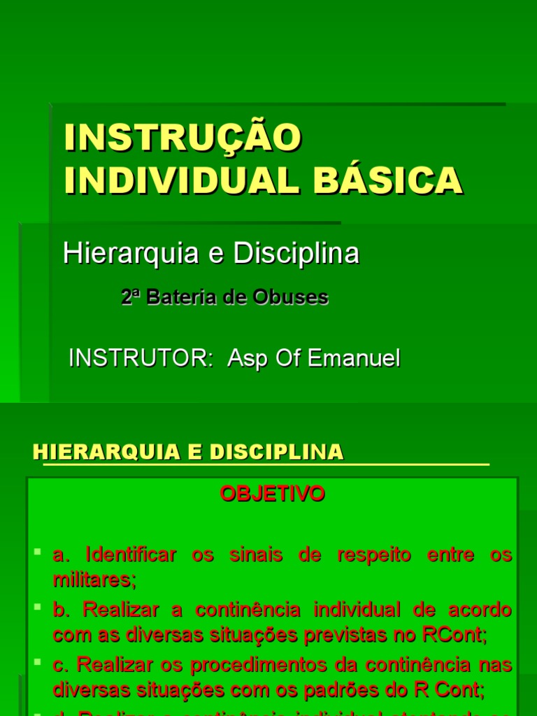 Hierarquia e Disciplina B 101 | PDF | Pelotão | Bandeira Hierarquia e Disciplina B 101 | PDF | Pelotão | Bandeira