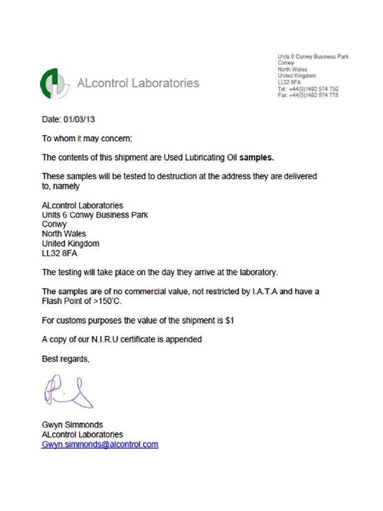 DHL - Customer Letter | PDF