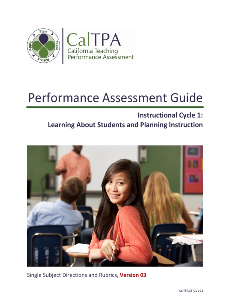 CalTPA C1 AssessmentGuide SS | PDF | Lesson Plan | Educational Assessment