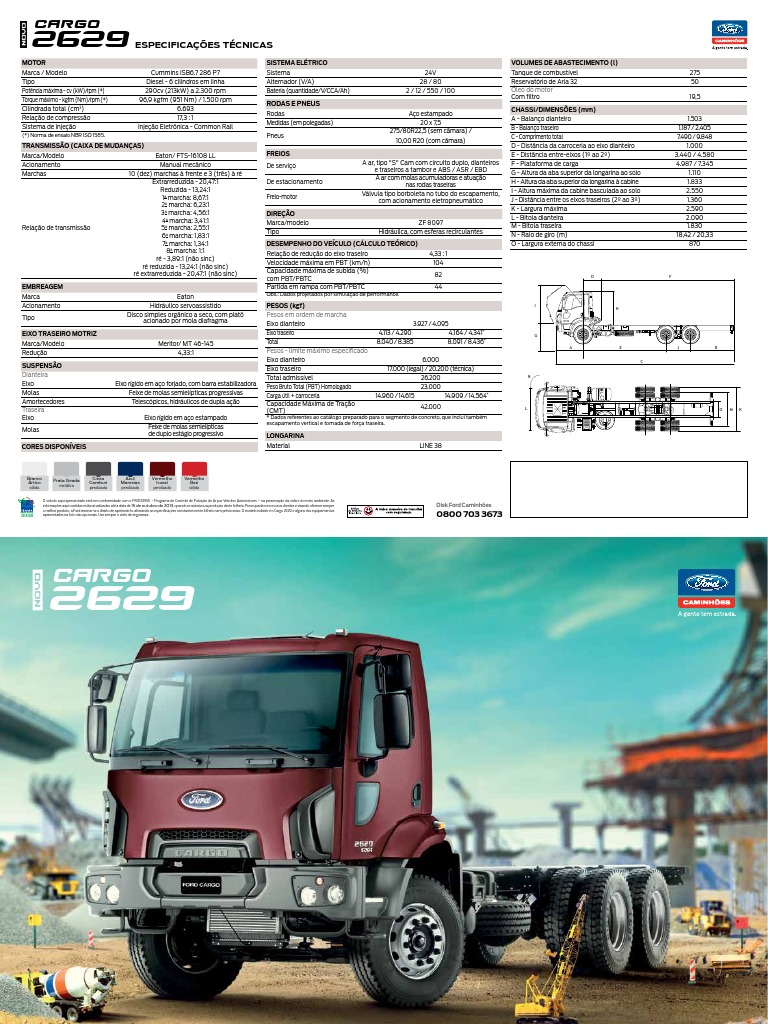 Ford Cargo 2629 | PDF | Veículos | Veículos terrestres