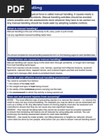 Manual Handling Presentation Handout | PDF