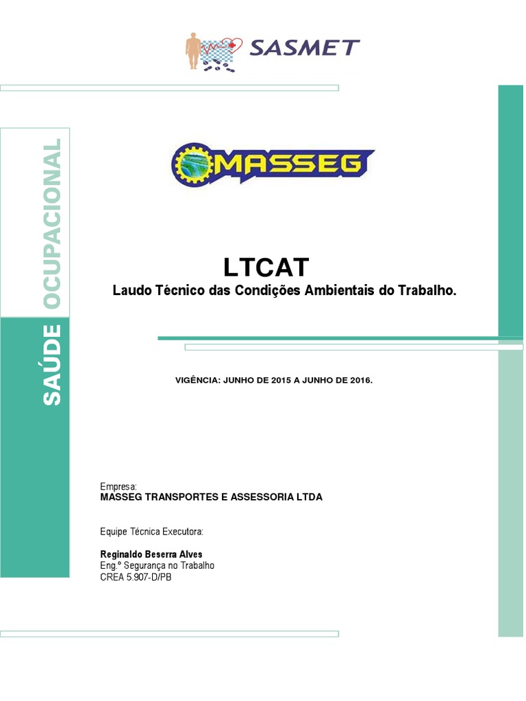 LTCAT Laudo Técnico das Condições Ambientais do Trabalho. | PDF ...