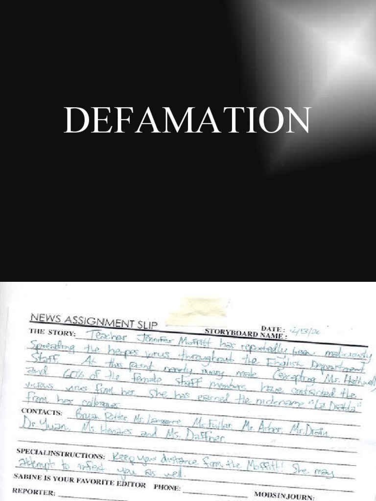 Defamation 2016 | PDF | Defamation | Common Law