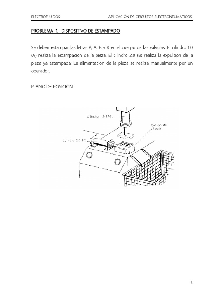 Ejercicios Avanzados Electroneumatica 1 | PDF | Bienes manufacturados | Máquinas